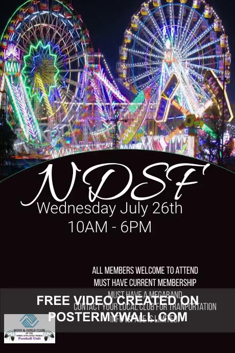 Copy of Night Theme park Ferris Wheel Flyer Template | PosterMyWall