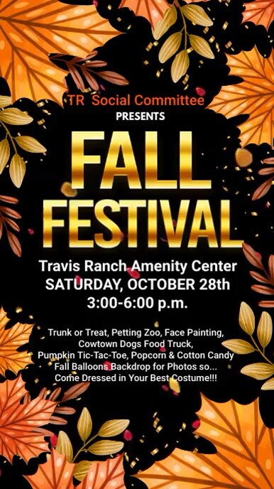 Travis Ranch Fall Festival | PosterMyWall