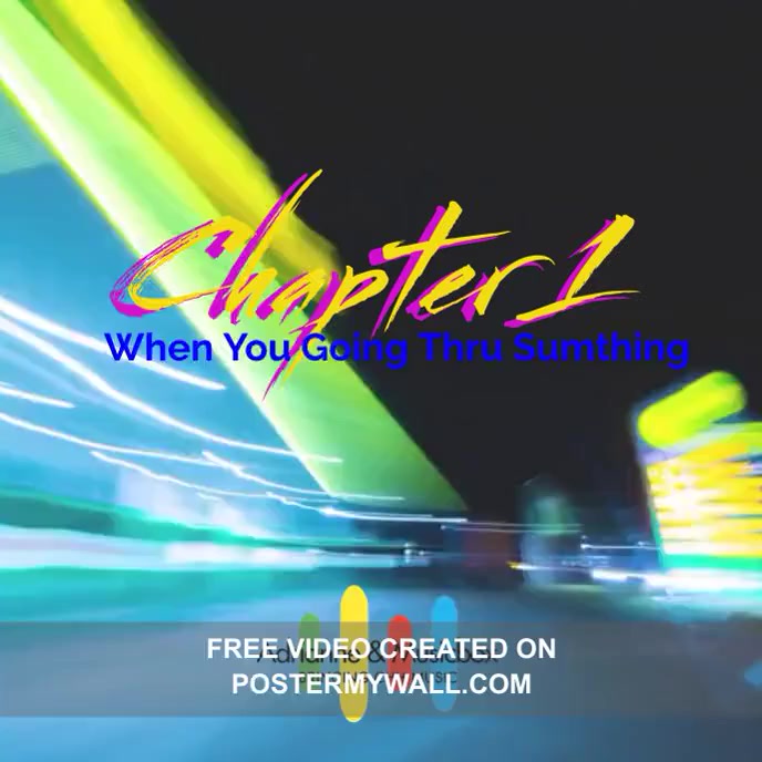 Night Ride Retro Vibe album cover video | PosterMyWall