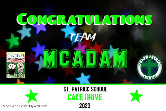 2023 CAKE DRIVE WINNER | PosterMyWall
