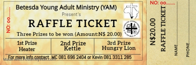 Gold Printable Raffle Ticket Design Template | PosterMyWall
