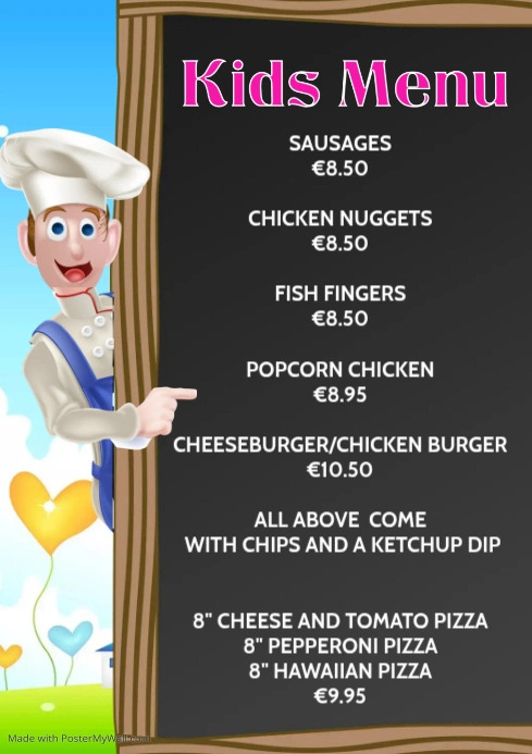 Copy of Kids Menu | PosterMyWall
