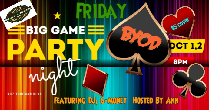 Copy of Copy of GAME NIGHT BANNER | PosterMyWall