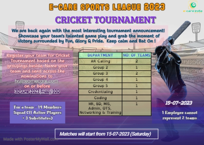 Match Schedule Template | PosterMyWall