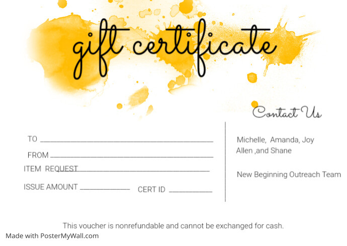 Gift Certificate | PosterMyWall
