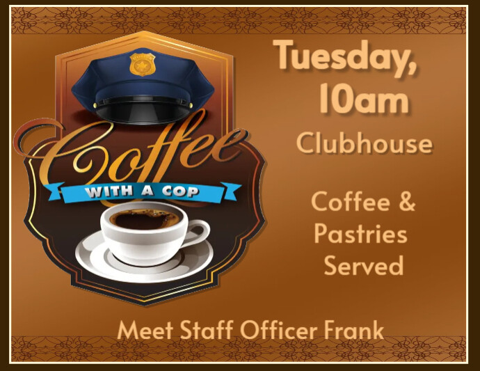 Coffee With. Cop TV | PosterMyWall