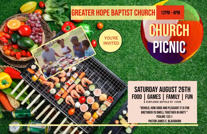 Church Picnic | PosterMyWall