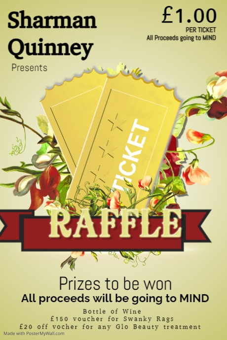 raffle ticket event poster template | PosterMyWall