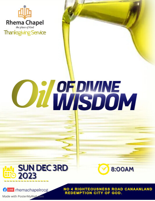 anointing service | PosterMyWall