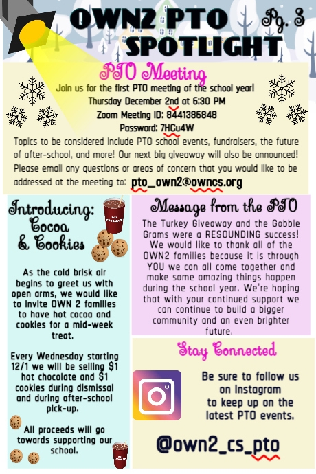 PDecember Newsletter Pastel Winter Scene | PosterMyWall