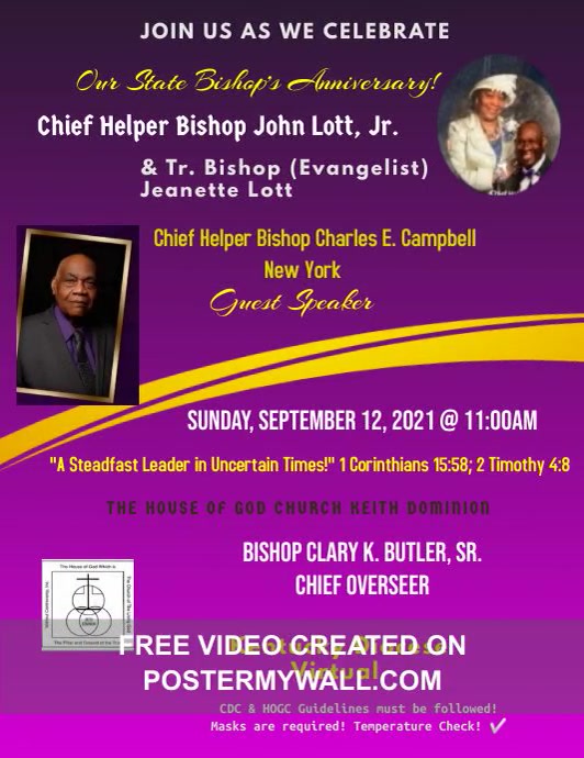 Bishop Lott KY Anniv 091221 | PosterMyWall