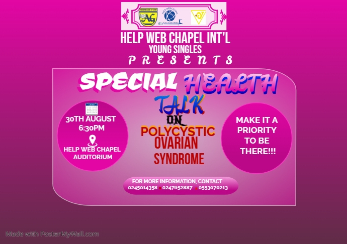 HEALTH TALK FLYER | PosterMyWall