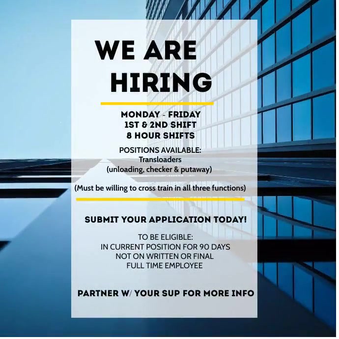 We are hiring jobs available flyer ad | PosterMyWall