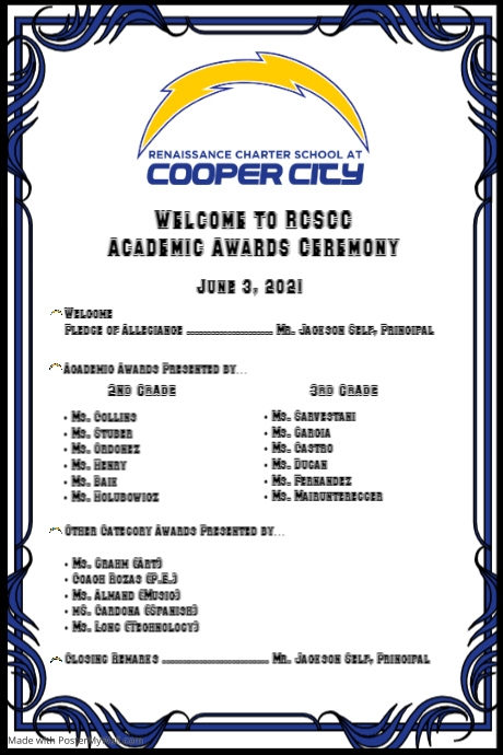 Copy of Copy of Event Program Template Final 1 | PosterMyWall