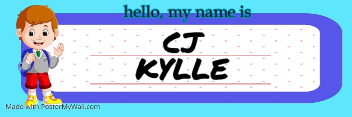 Copy of Flowers Light Name Tag | PosterMyWall