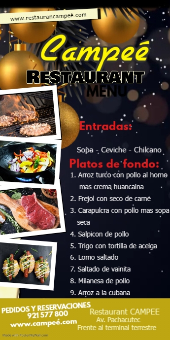 Copia de Food Offer Price List Special Roll up Banner | PosterMyWall