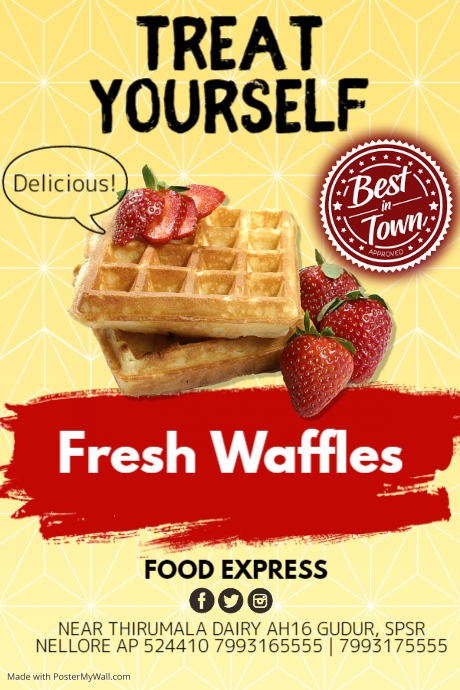 Copy of Template waffles | PosterMyWall