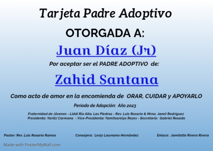 Pink Adoption Announcements card template (1) | PosterMyWall