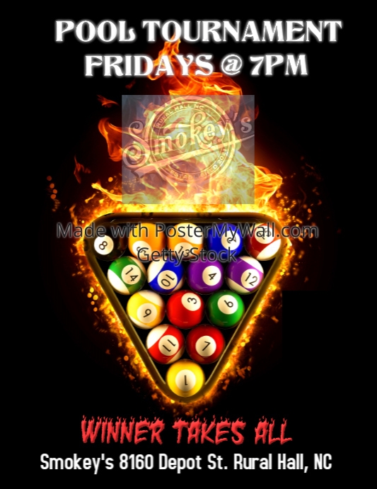 Copy of Pool tournament | PosterMyWall