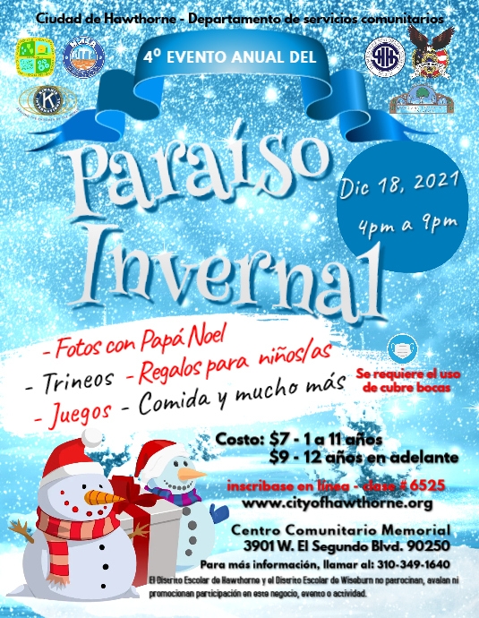 Spanish Winter Wonderland Flyer | PosterMyWall