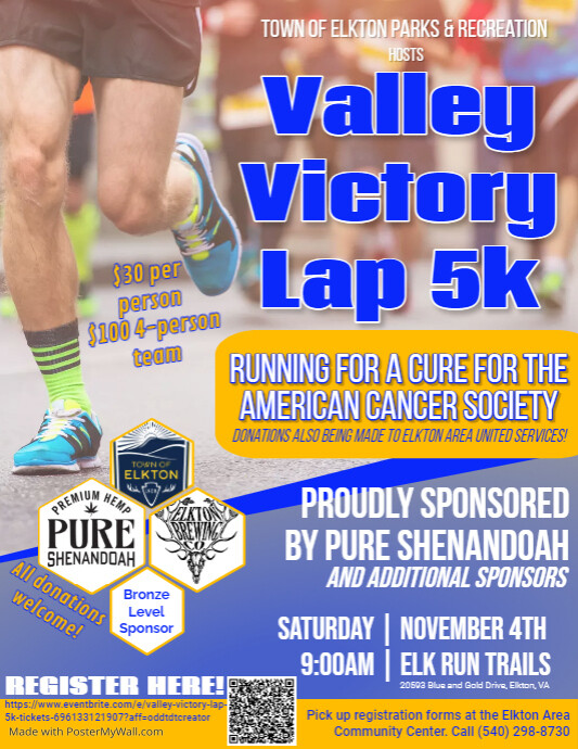 Updated Valley Victory Lap 5k | PosterMyWall