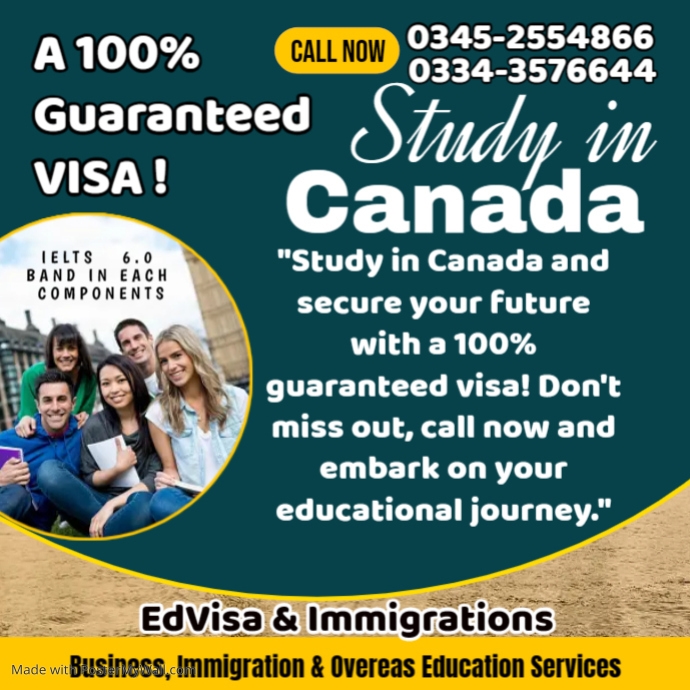 Study in canada Flyer | PosterMyWall