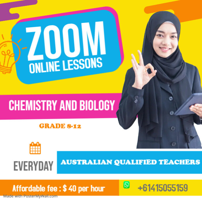 Copy of Copy of Zoom Online Classes Mathematic Poster | PosterMyWall