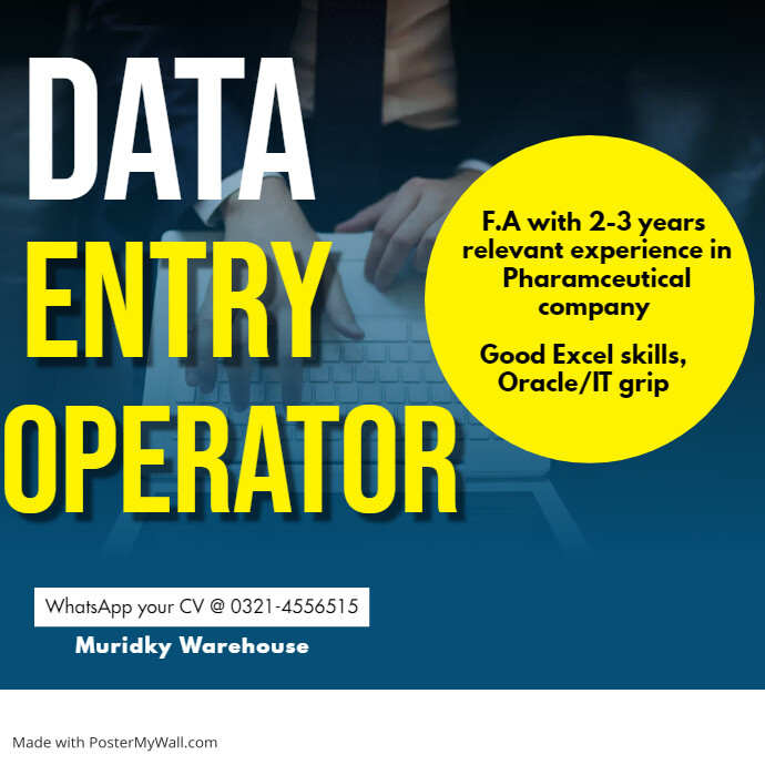 DATA ENTRY SERVICE FLYER | PosterMyWall