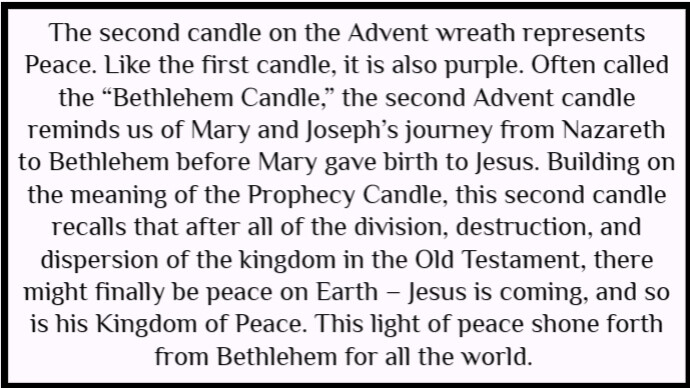Copy of Second Sunday of Advent Peace Candle Reading By Trustee Eric ...