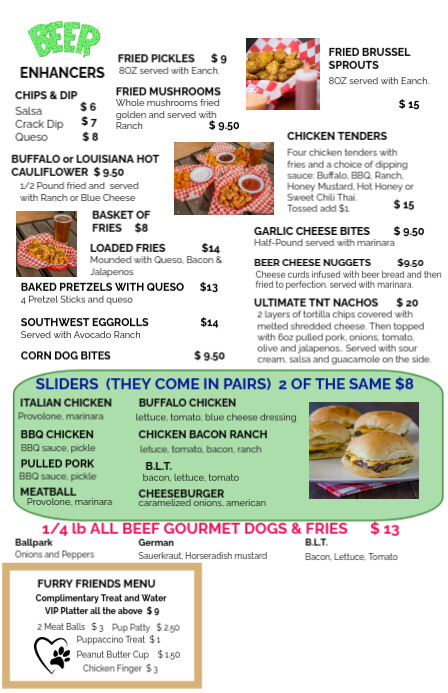 TNT MENU @# | PosterMyWall