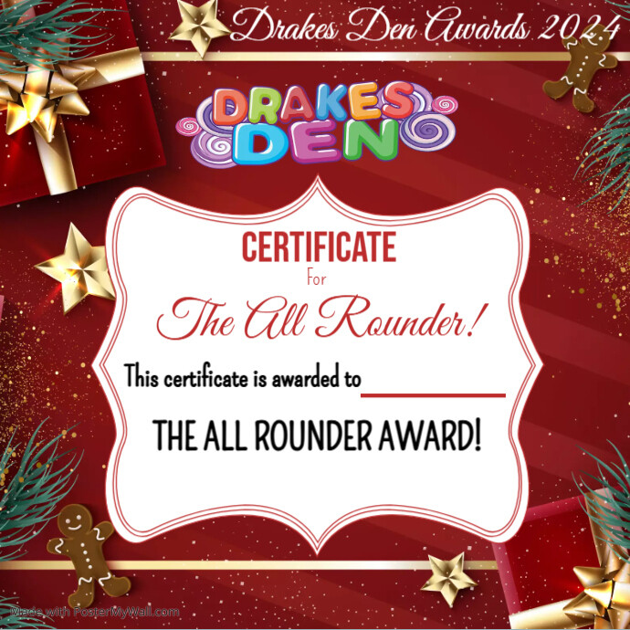 Copy of the all rounder award | PosterMyWall