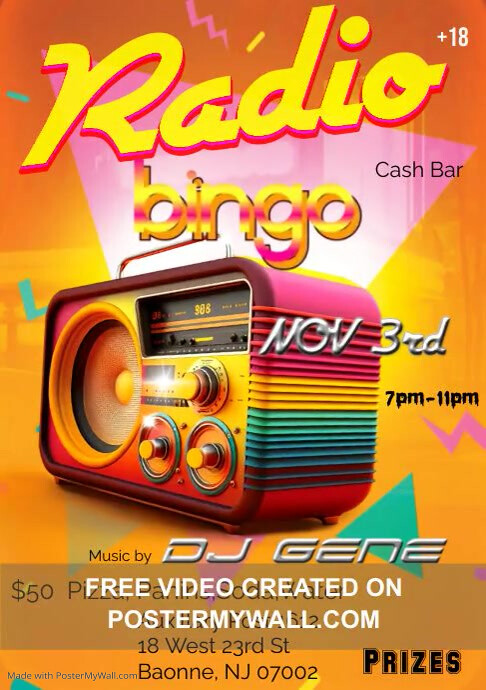 RADIO BINGO | PosterMyWall