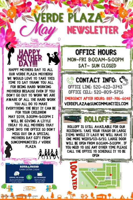 Copy of May Floral Newsletter | PosterMyWall
