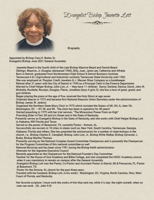 Copy of 050923 Clergy Evangelist Bishop Lott (1) | PosterMyWall