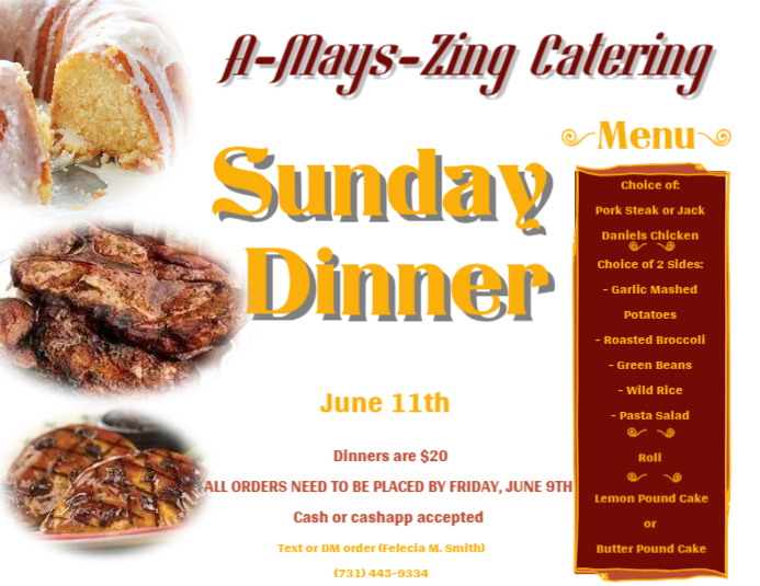 Copy of Soul Food Dinner Flyer | PosterMyWall