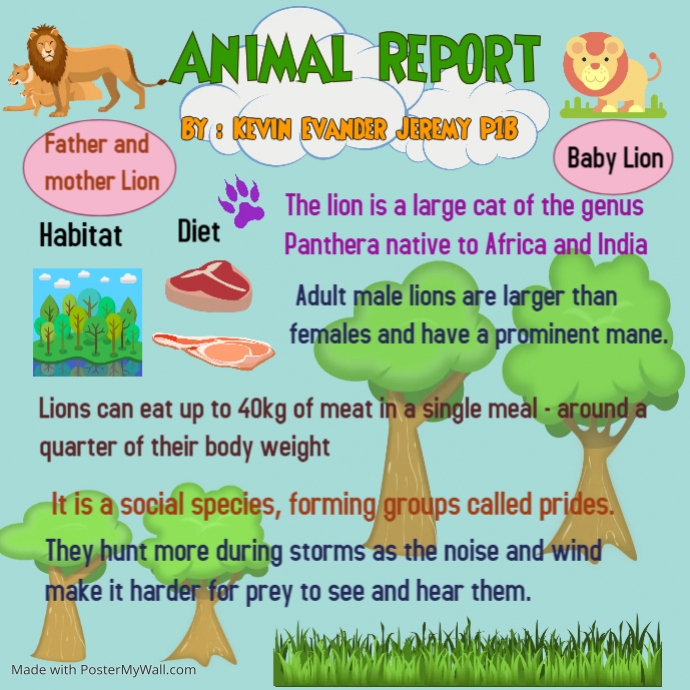 Animal Report | PosterMyWall