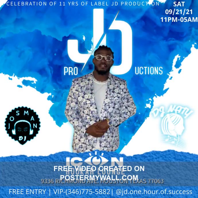 Copy of JD PRODUCTION BDAY | PosterMyWall