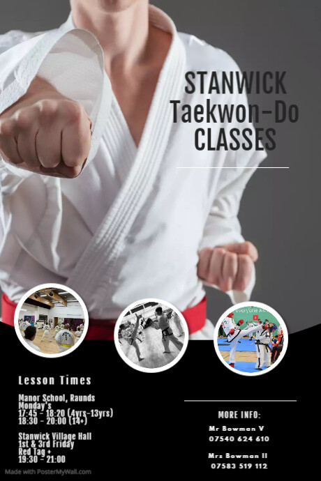 Copy of Karate classes flyer design template | PosterMyWall