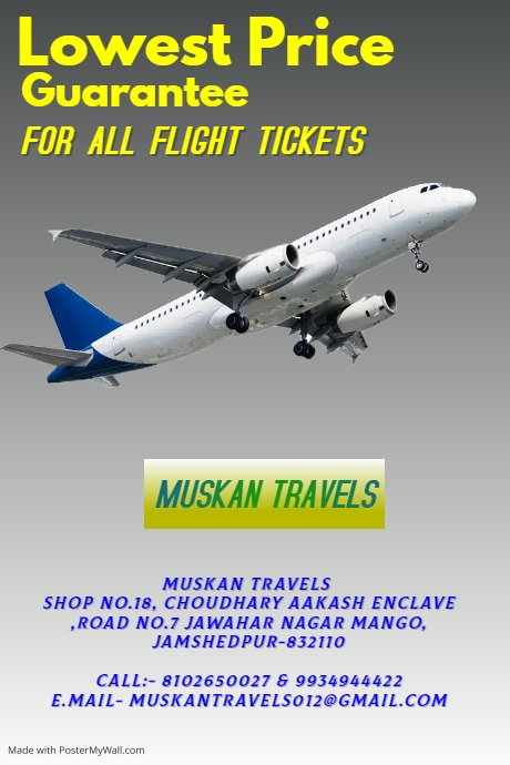 Copy of Flight Booking | PosterMyWall