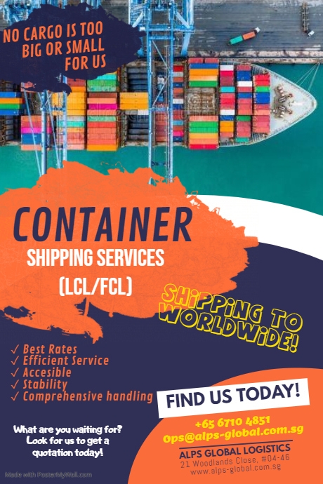 Copy of Shipping Container Sale Flyer Template | PosterMyWall