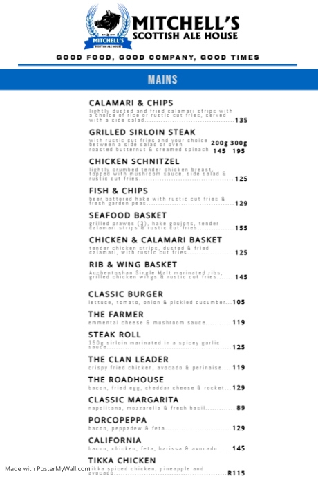 Copy of Copy of simple restaurant menu poster (1) | PosterMyWall