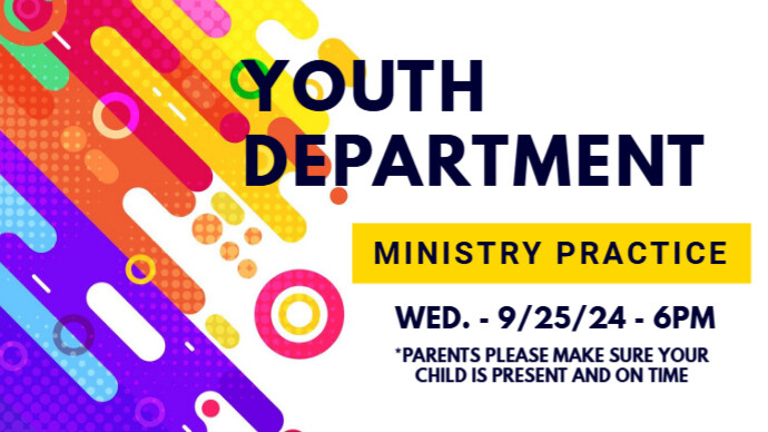 YOUTH DEPARTMENT | PosterMyWall