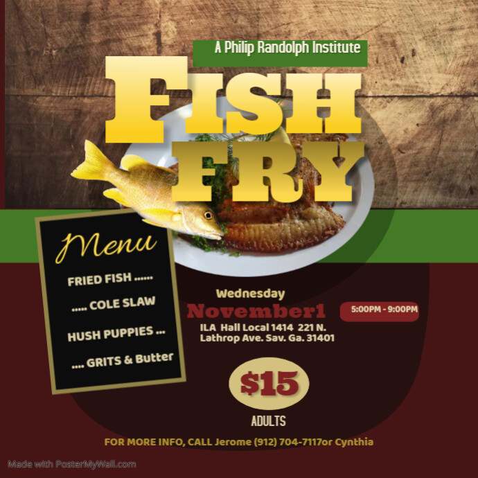 Fish Fry Instagram Post | PosterMyWall