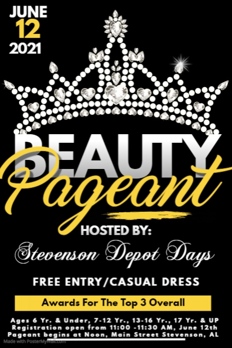 Copy of Beauty Pageant Poster | PosterMyWall