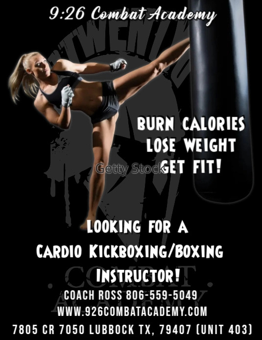 Kickboxing Flyer | PosterMyWall