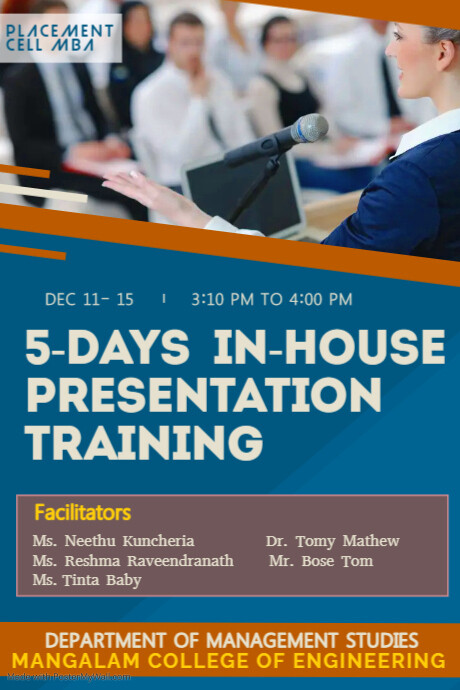 Blue mock interview workshop poster (1) | PosterMyWall