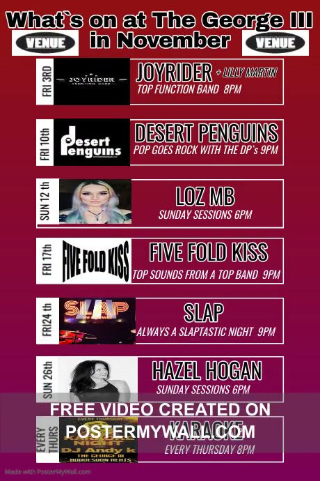 What's on Weekly | PosterMyWall