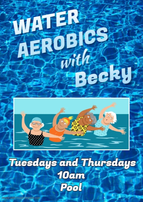 Water Aerobics Flyer Template | PosterMyWall