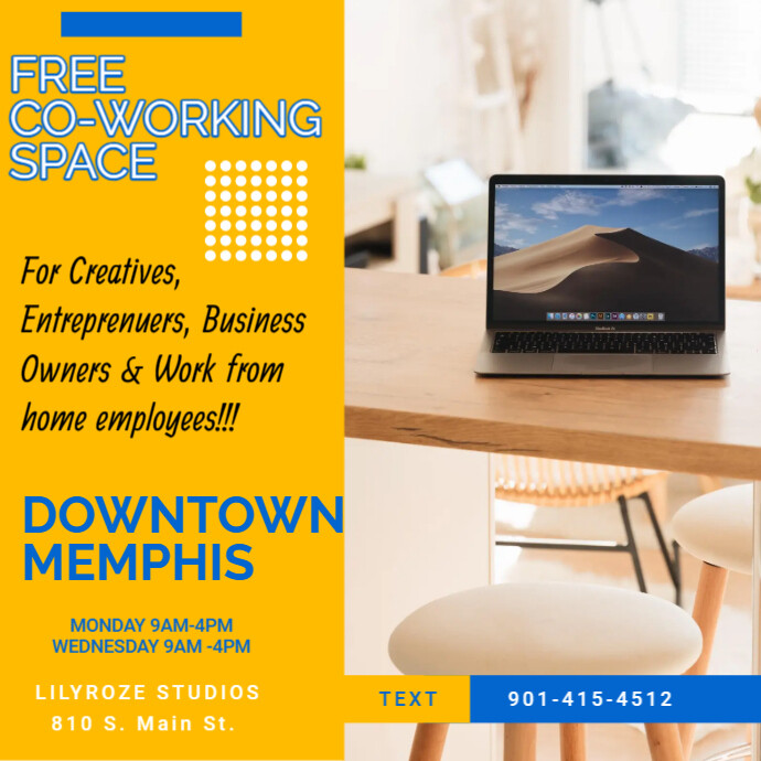 Co-Working Space | PosterMyWall