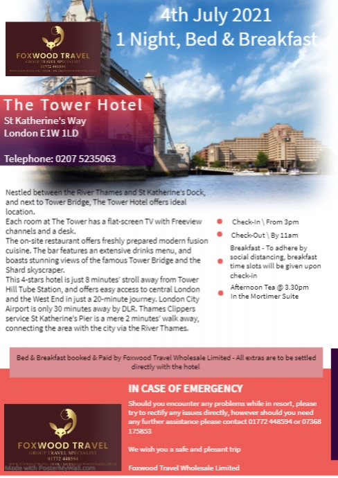 Shard & Tower Tea - CAB Executive Travel | PosterMyWall